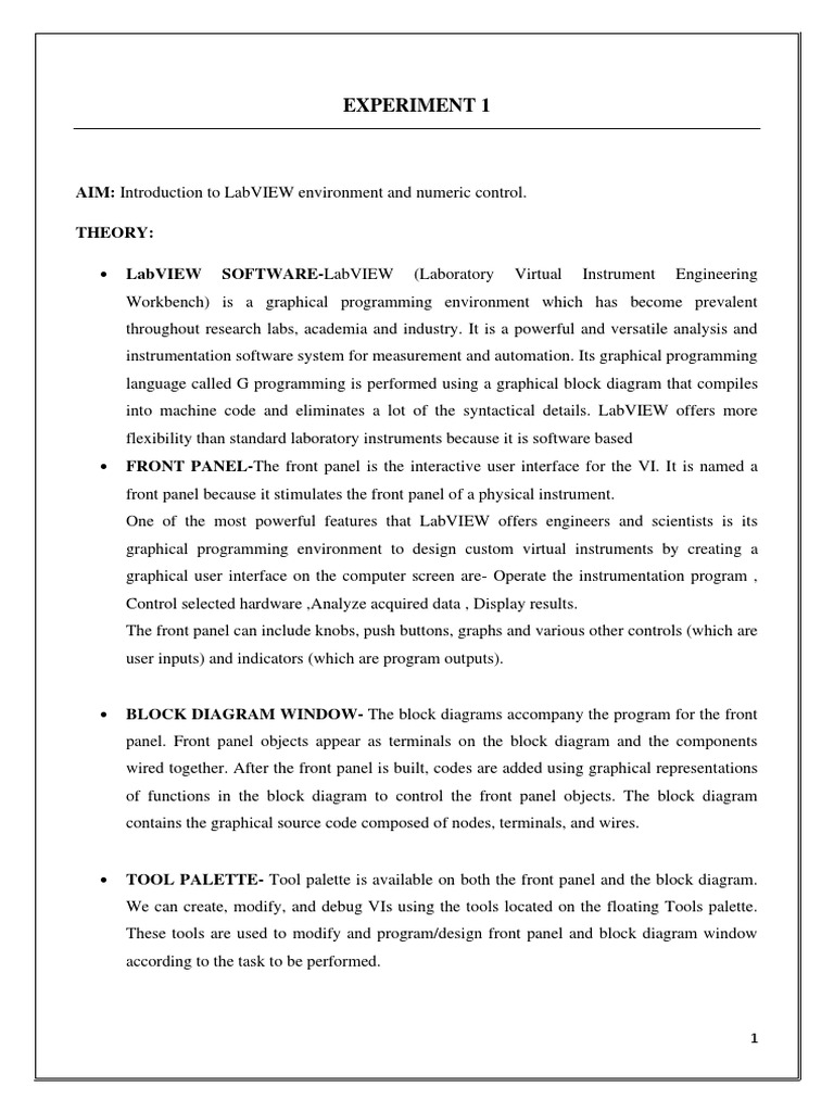 Labview Lab Manual Pdf Boolean Data Type Control Flow