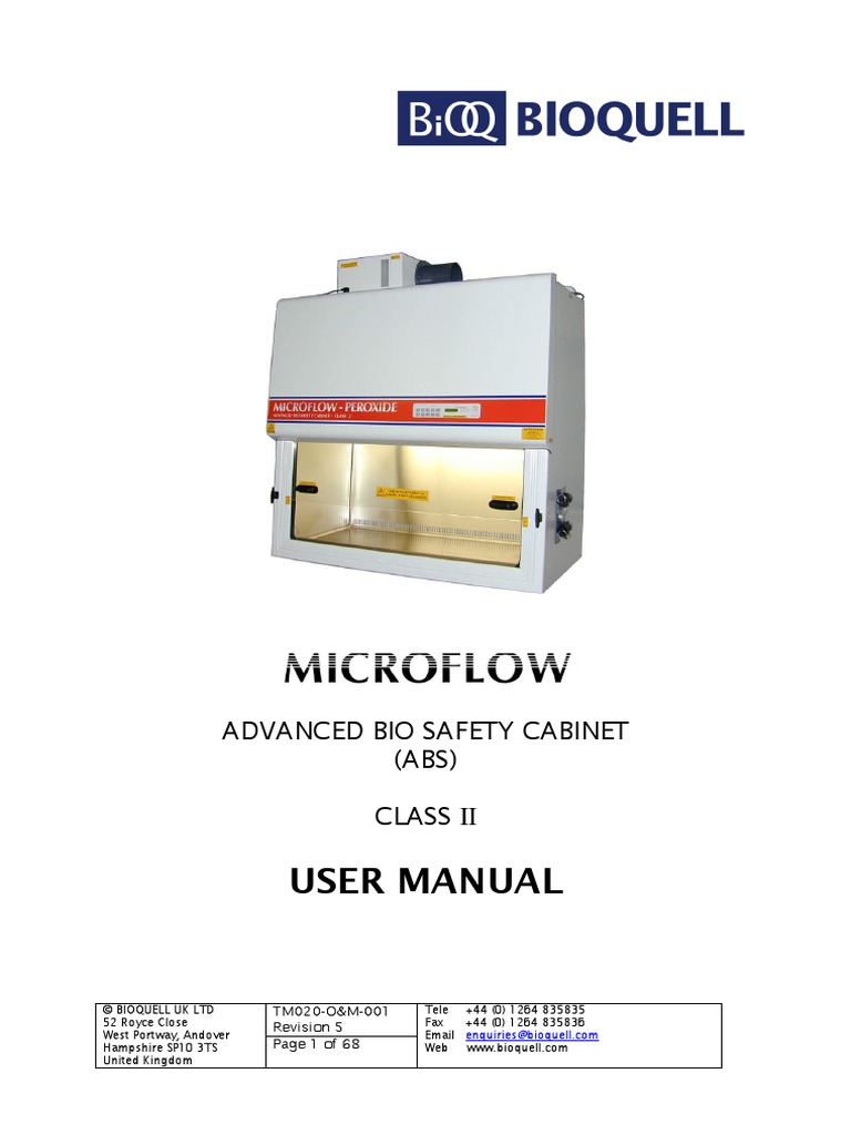 Tm020 Om 001 05 Abs Classii Manual | PDF | Duct (Flow) | Ultraviolet