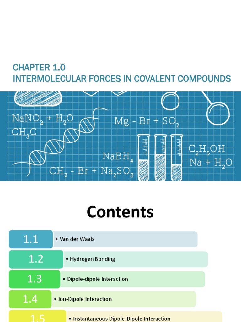 CHM361 Chapter 1 | PDF | Intermolecular Force | Chemical Bond