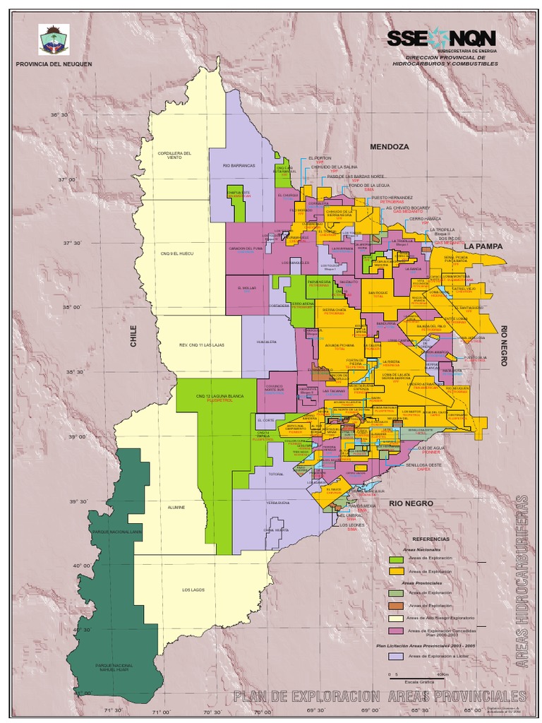 Mapas de Neuquen | PDF | Industria petrolera | Aceites