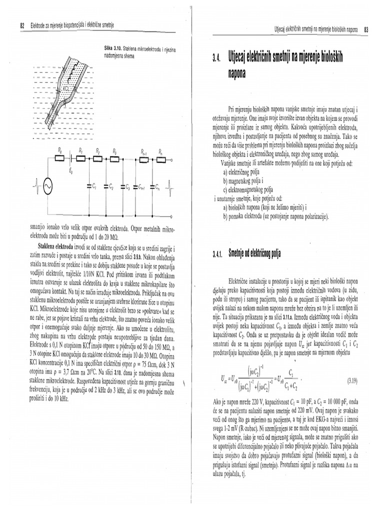 Uticaj Elektricnih Smetnji Na Mjerenje Bioloskih Napona | PDF