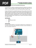 Informe de Sensor Ultrasonico | PDF | Sonido | Arduino
