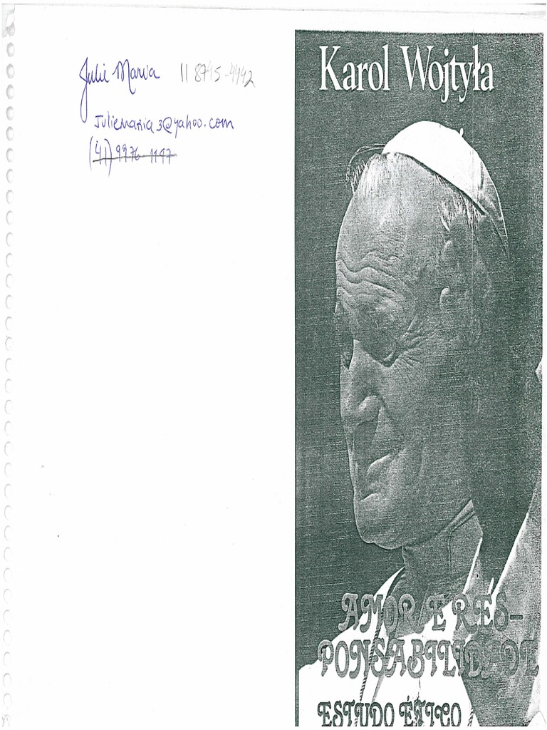 Amor e Responsabilidade - Karol Wojtyla - 1 PDF | PDF