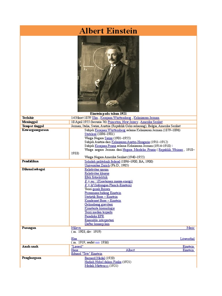 Albert Einstein | PDF