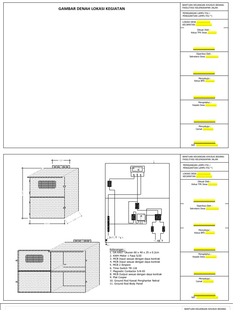 Gambar Tiang Dan Panel Pju | PDF