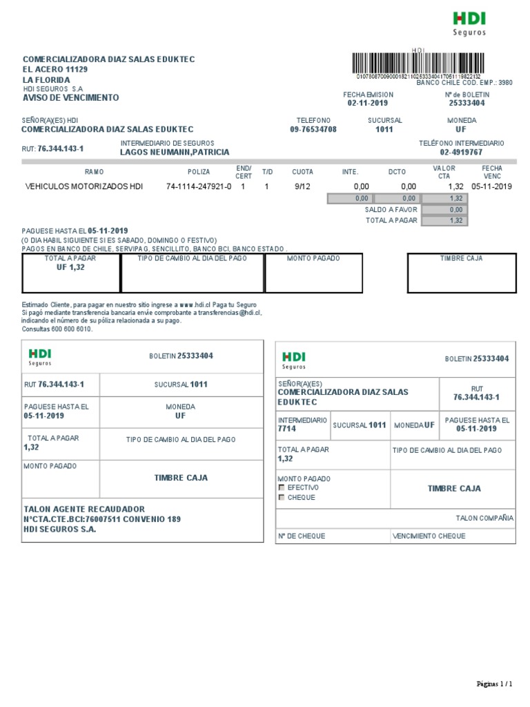 Documento HDI | PDF | Bancos | Servicios financieros