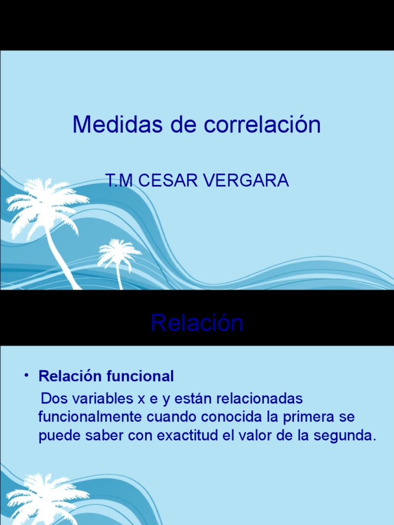 Medidas de correlación entre variables | PDF | Covarianza | Correlación y dependencia