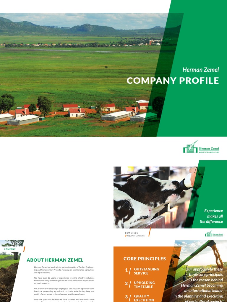 Herman Zemel: Global Agri-Project Leader | PDF | Farms | Dairy Farming