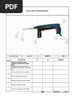 Drilling Machine Inspection Checklist | PDF | Drill | Mechanical ...