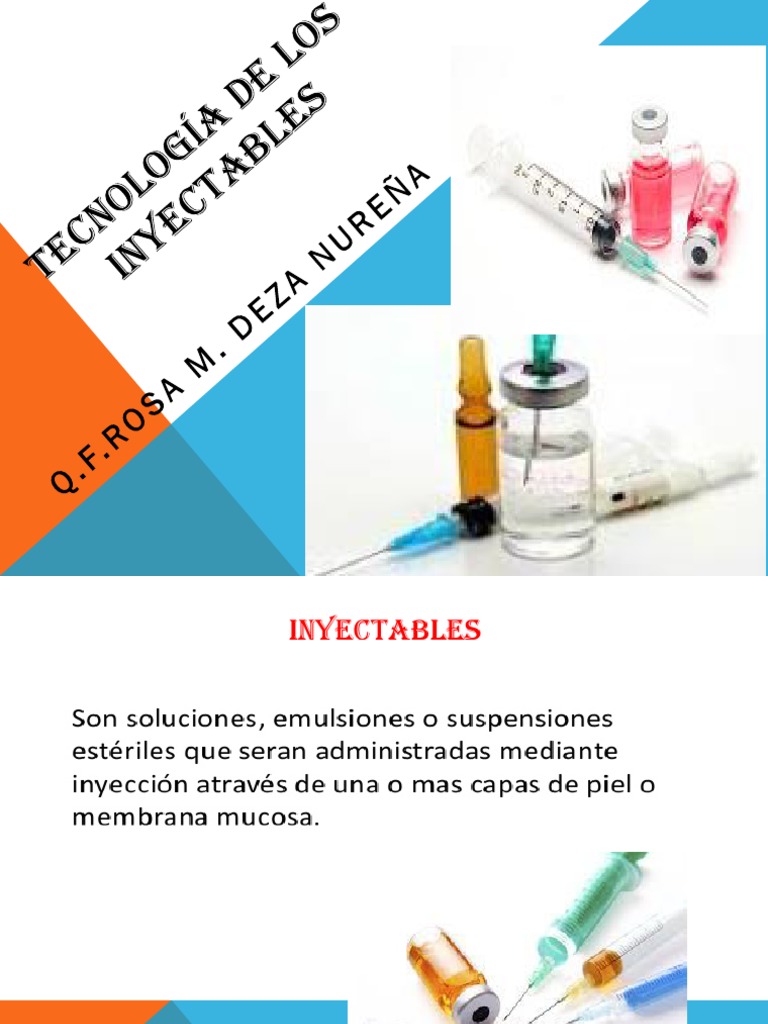 Tecnología de Los Inyectables | PDF | Ciencia y matemáticas