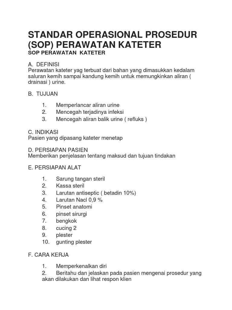 Perawatan Kateter | PDF