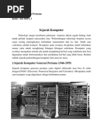 Gambar Komputer Dari Generasi Pertama Sampai Sekarang | PDF