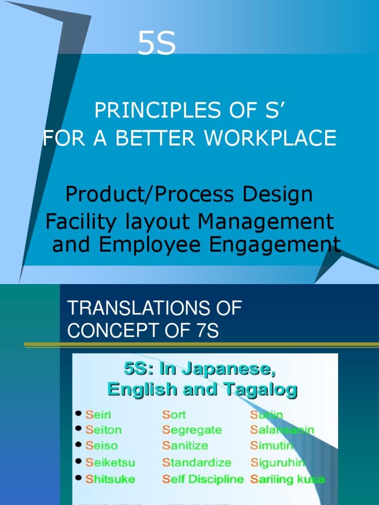 5S | PDF | Lean Manufacturing | Production And Manufacturing