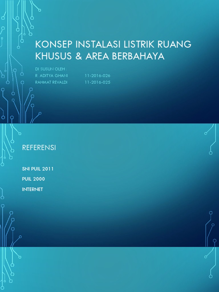 Konsep Instalasi Listrik Ruang Khusu & Area Berbahaya | PDF | Griya ...