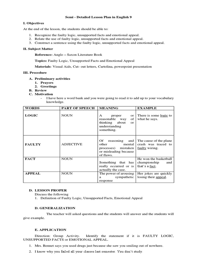 Types of Fallacies | PDF | English Language | Cognition