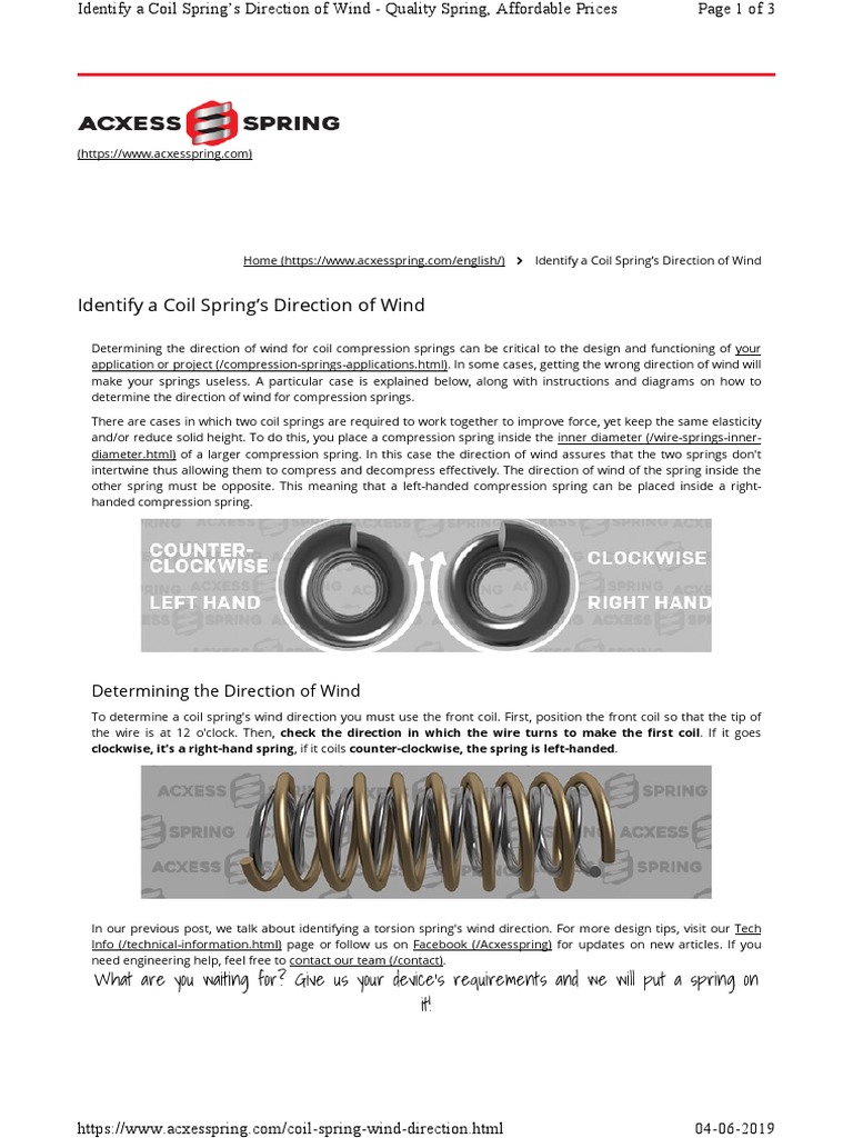 What Is The Winding Direction of Spring | PDF | Cyberspace | Computing