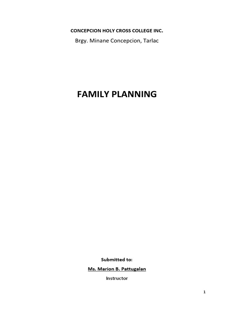 Research Family Planning | PDF | Birth Control | Family Planning