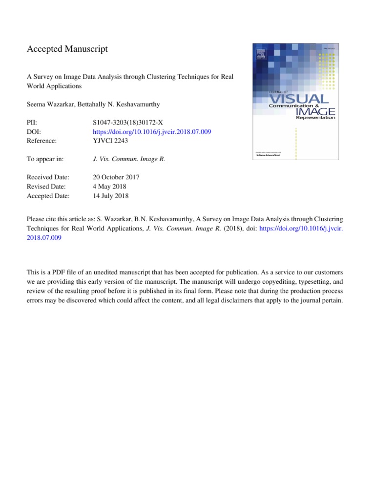 Image Classification Using Image Pdf Cluster Analysis Image