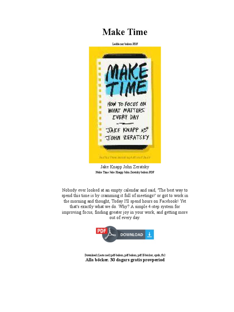 Make Time | PDF