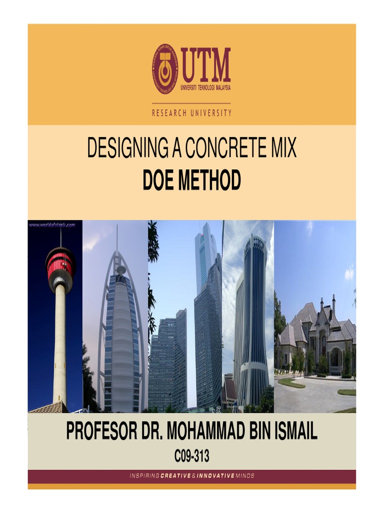 Concrete Mix Design for Engineers | PDF | Concrete | Cement
