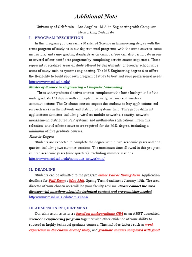 UCLA Admission Requirements | PDF | University And College Admission ...