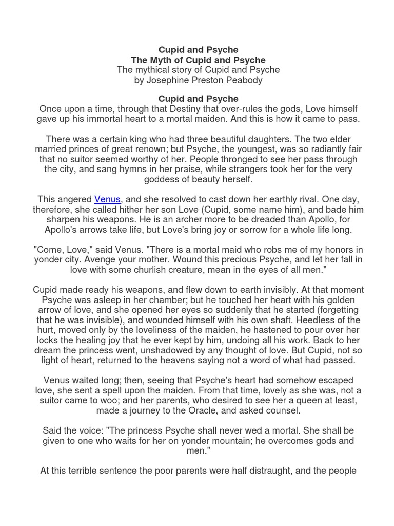 Cupid and Psyche | PDF | Cupid | Mythology