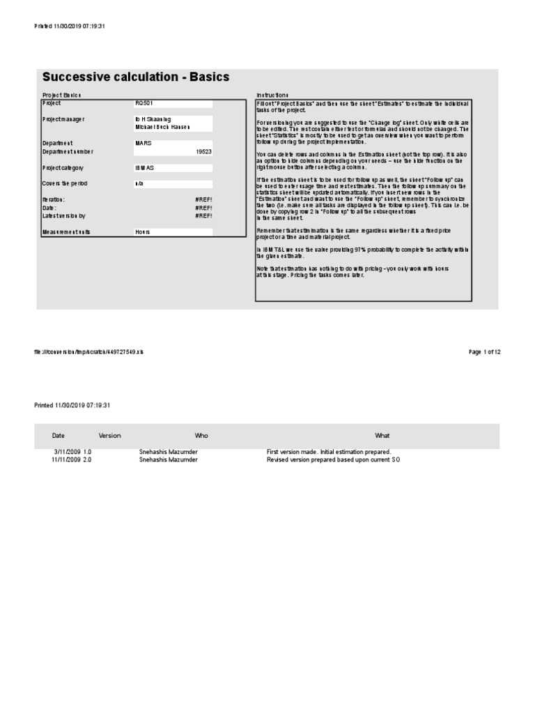 Three Point Estimation Model Template Pdf Statistics Areas Of Computer Science