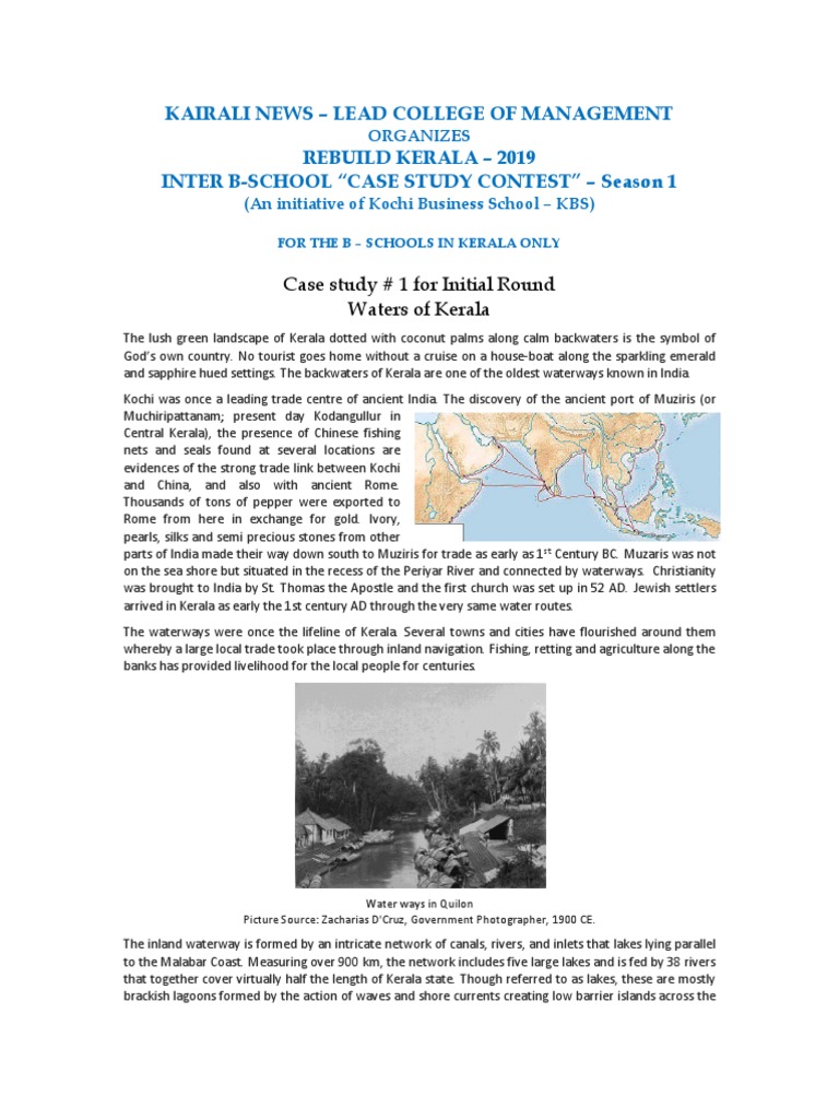 Rebuilding Kerala's Waters: Preserving the Ecological and Economic ...