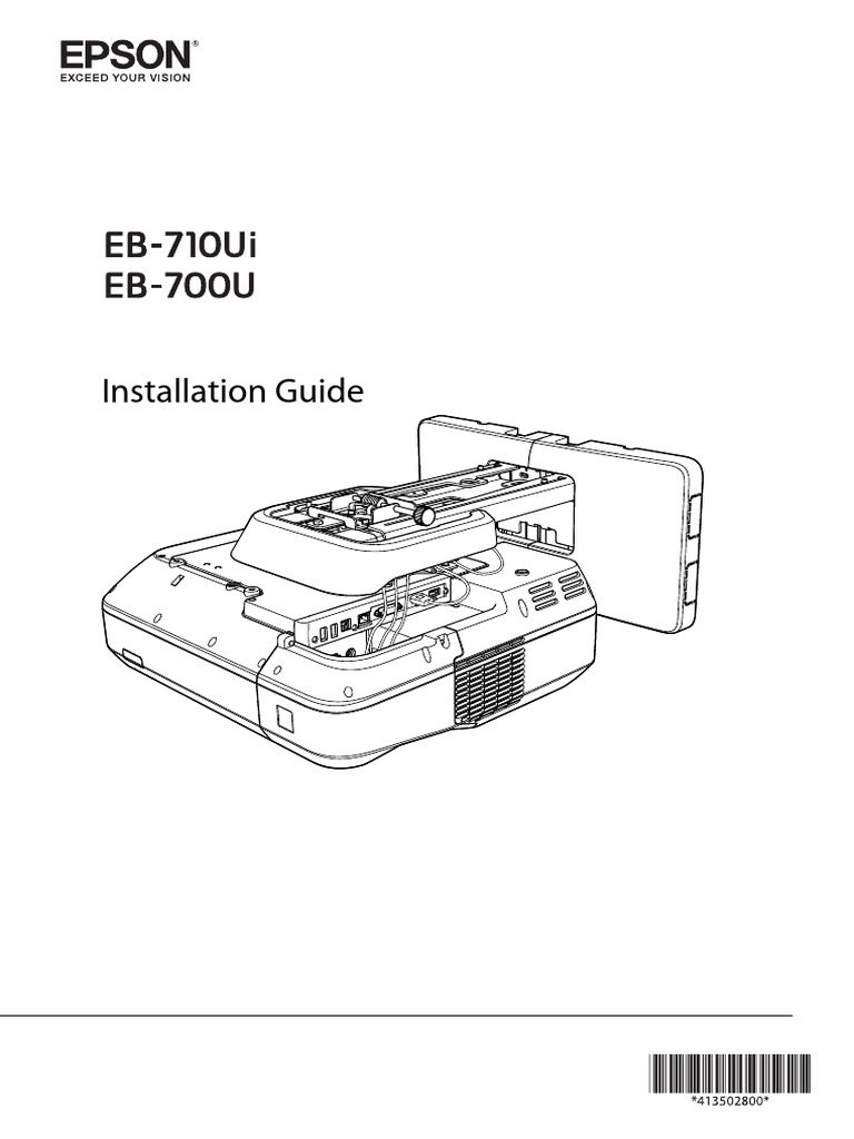 Epson Projector EB-700U Installation Guide | PDF | Laser | Nut (Hardware)