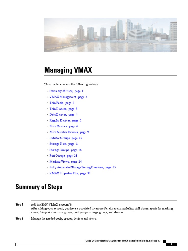 Managing VMAX Storage Pools, Groups, Devices and Views | PDF | Disk ...