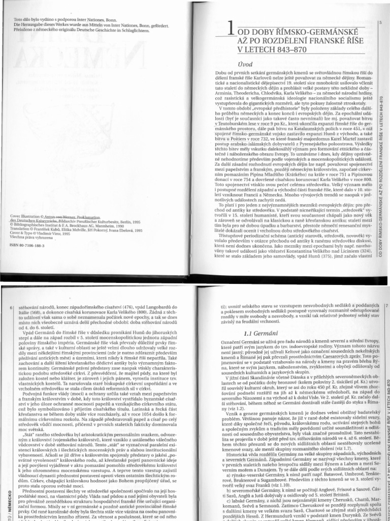 Dejiny Nemecka 1. | PDF