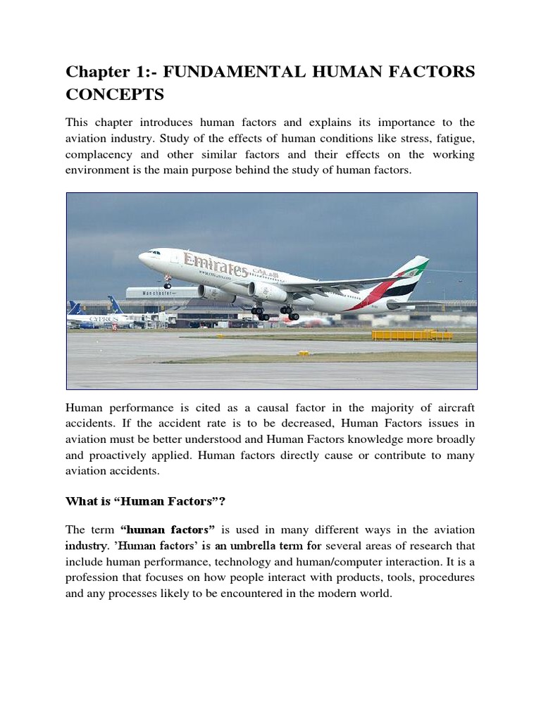 Human Factors - Fundamental Concepts | PDF | Human Factors And ...