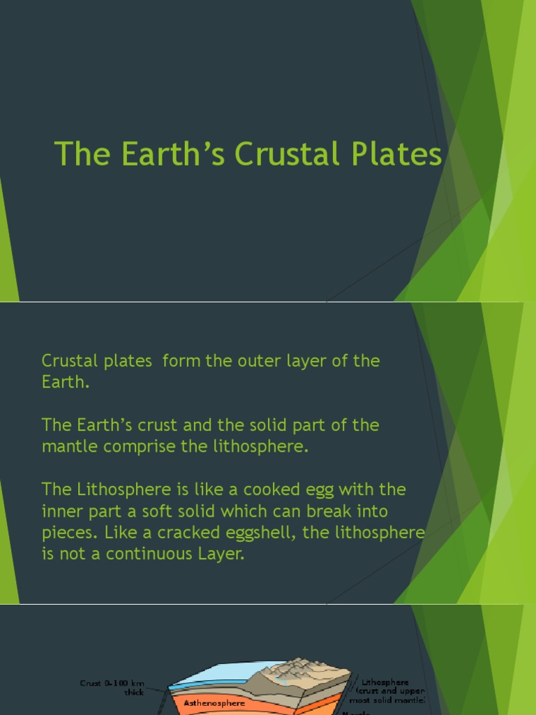 The Earths Crustal Plates | PDF | Plate Tectonics | Crust (Geology)