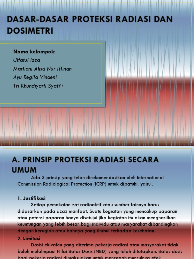 Dasar-Dasar Proteksi Radiasi Dan Dosimetri-1 | PDF