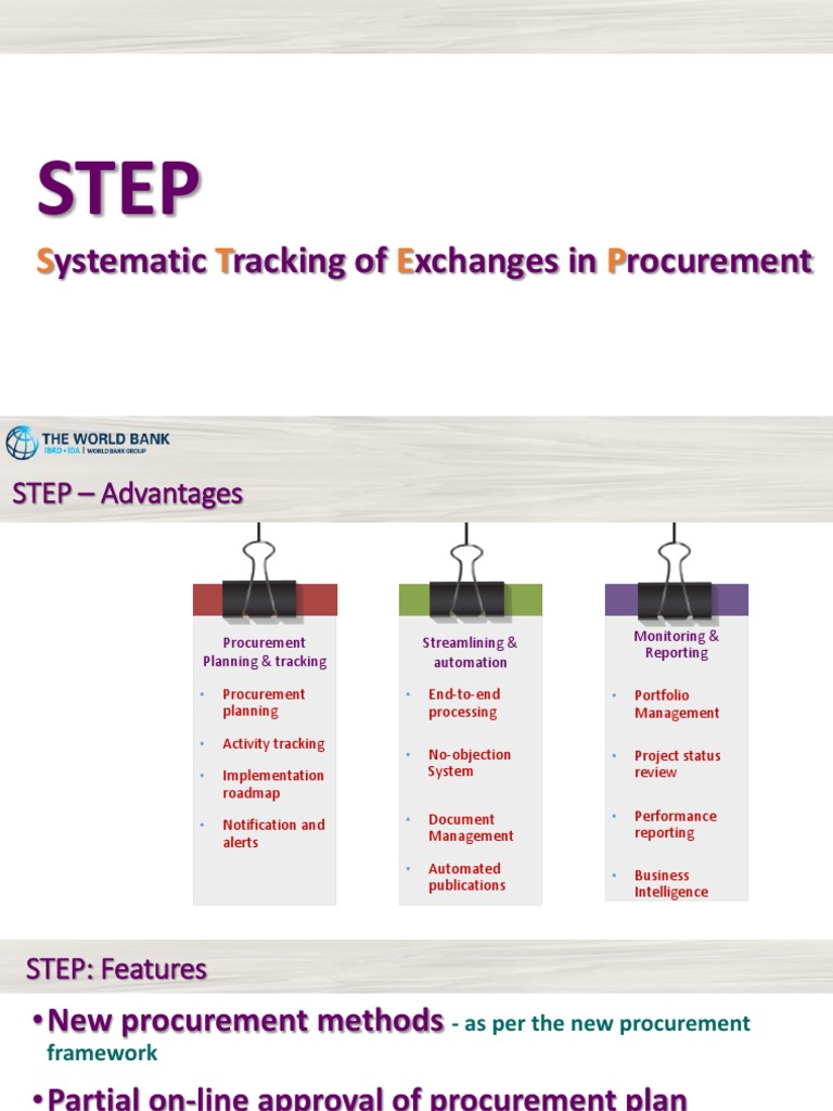 STEP Procurement System Guide | PDF | Procurement | Computing
