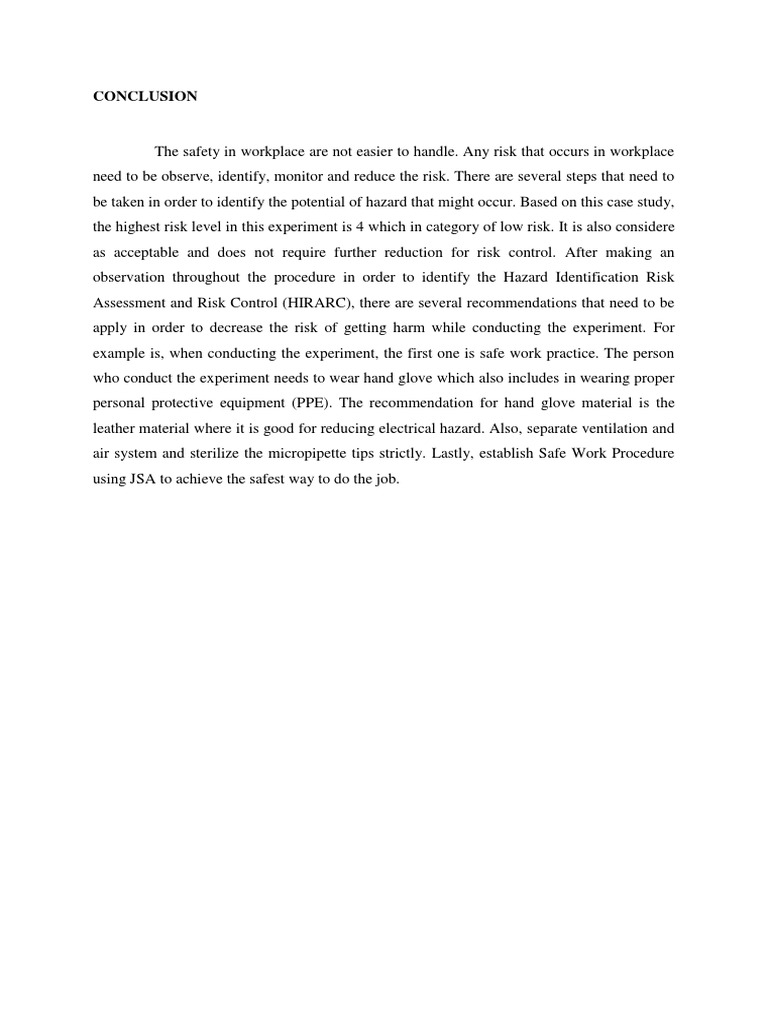 Conclusion Hirarc | PDF