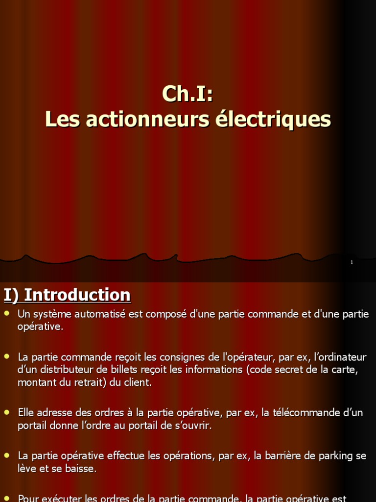 CH I - Actionneurs Électriques | PDF | Machine électrique | Fusible (électricité)