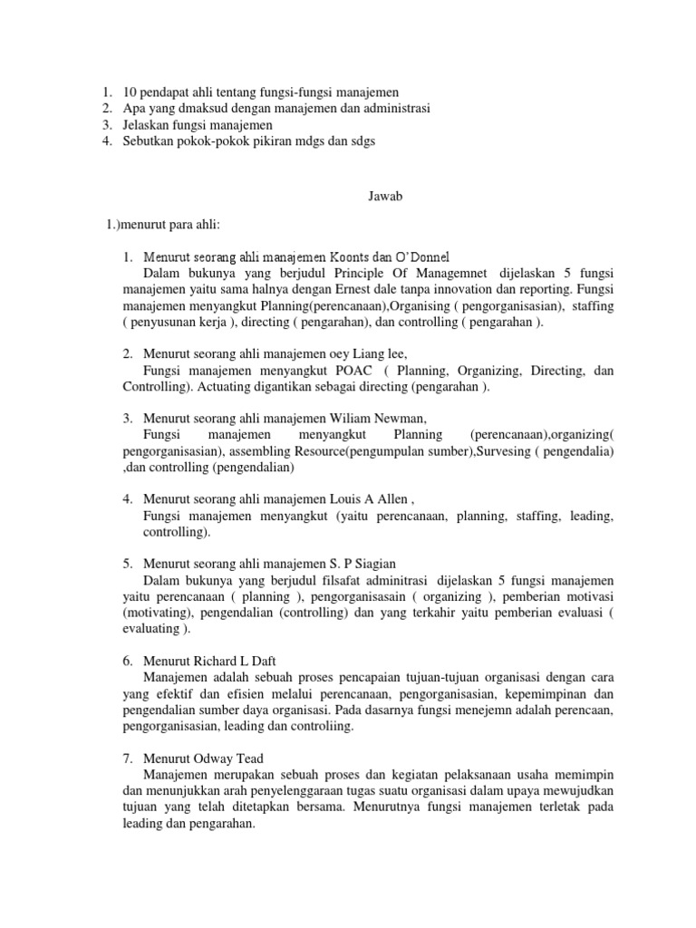 10 Pendapat Ahli Tentang Fungsi Tugas Akk | PDF