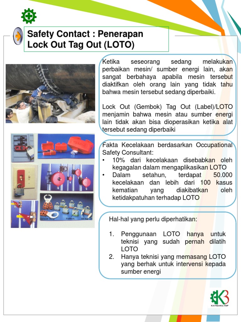 Penerapan LOTO untuk Keselamatan Kerja | PDF