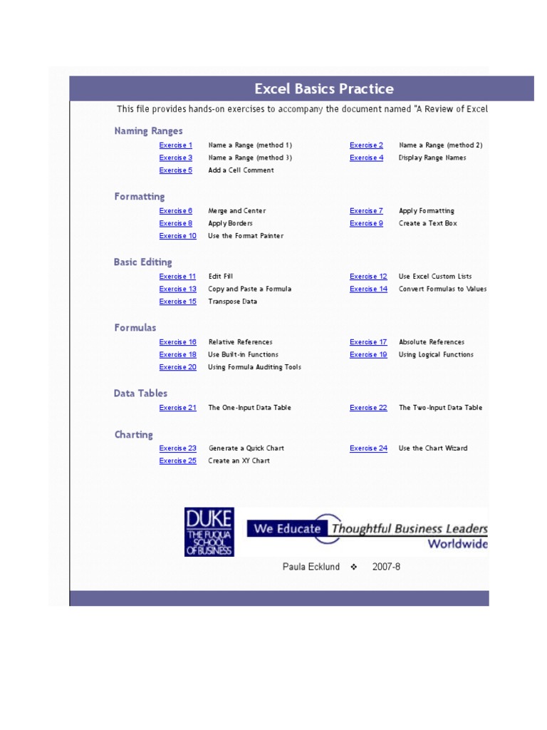Basic Excel Practice | PDF | Matrix (Mathematics) | Linear Algebra