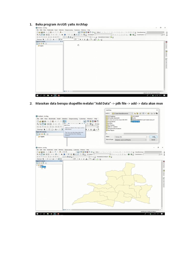 Tutorial Layout Peta | PDF