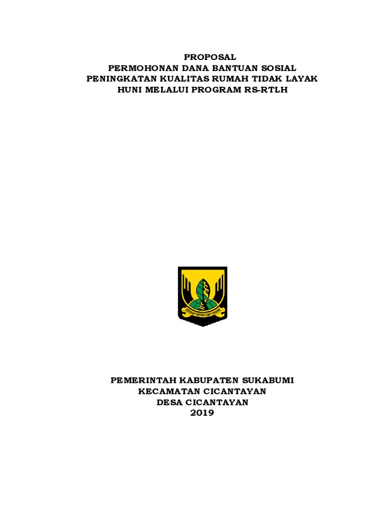 Contoh Proposal RTLH | PDF