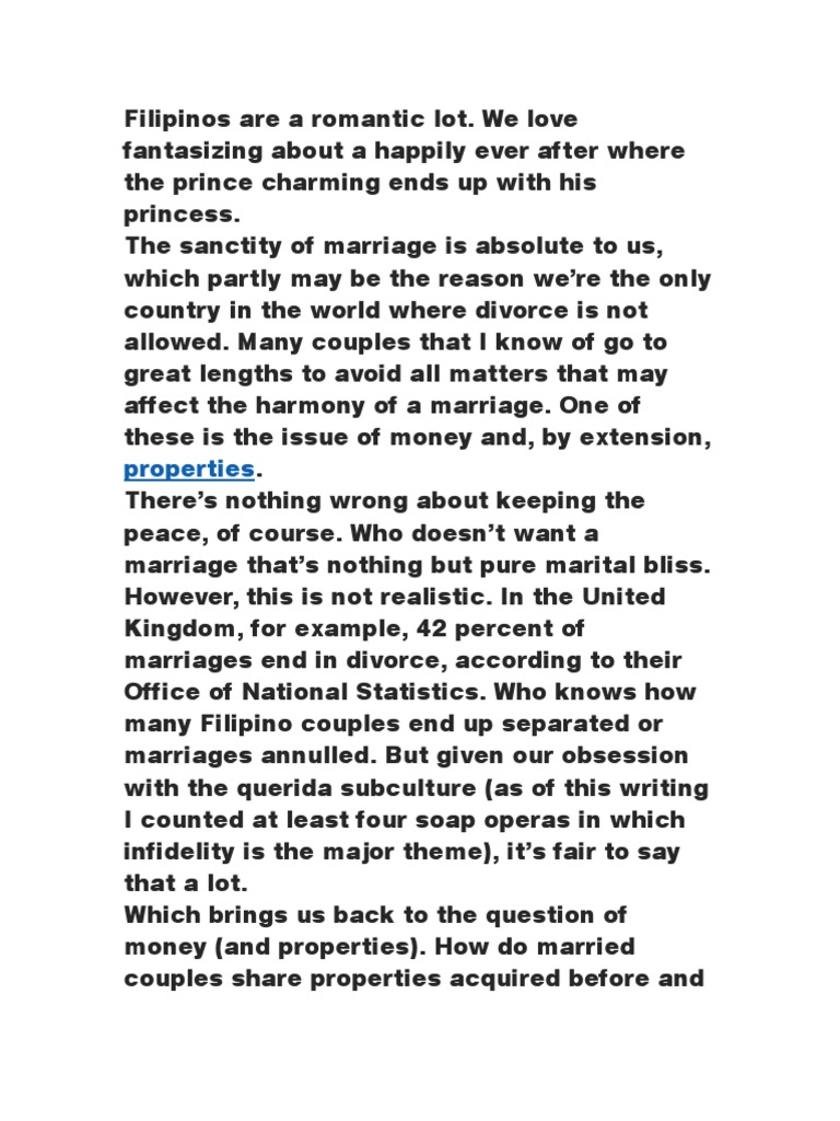 Property Relations | Download Free PDF | Marriage | Justice