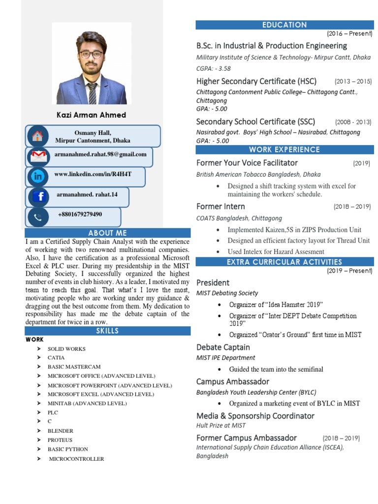 Arman's CV 19-11-19 | PDF | Business