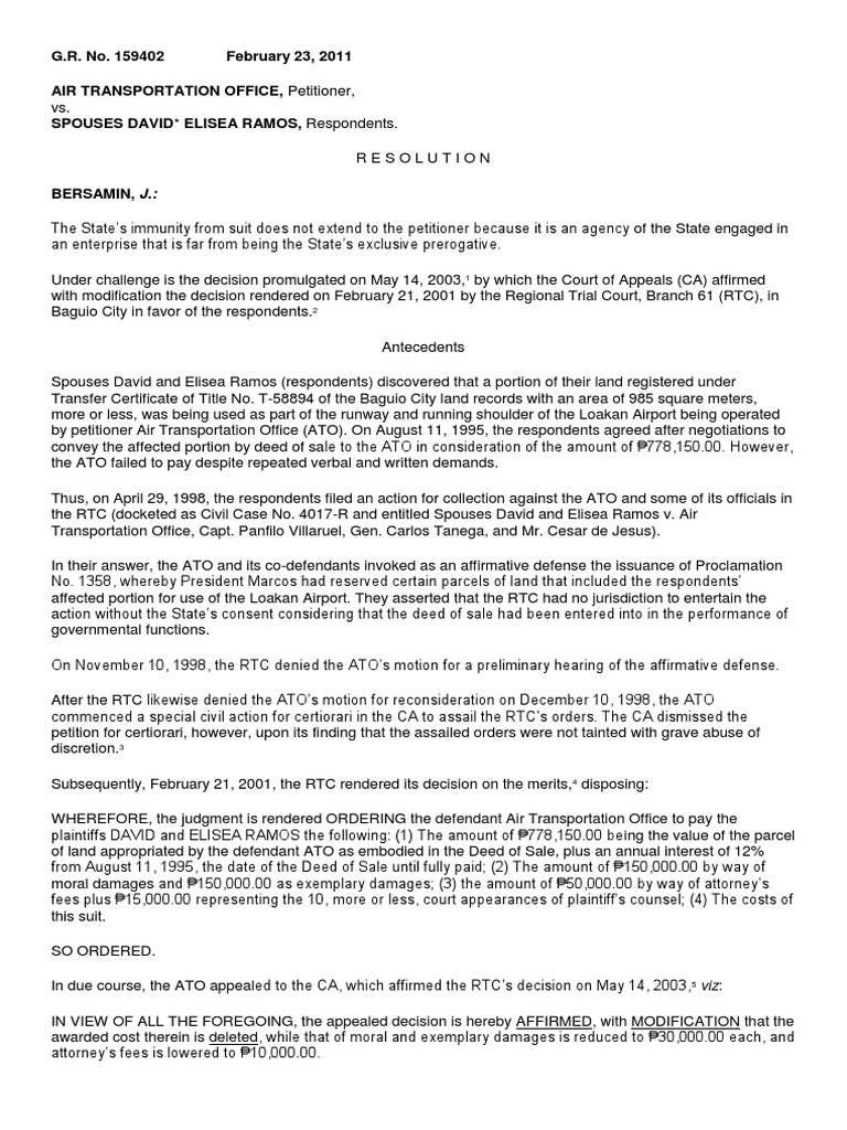 Doctrine of State Immunity | PDF | Sovereign Immunity | Lawsuit