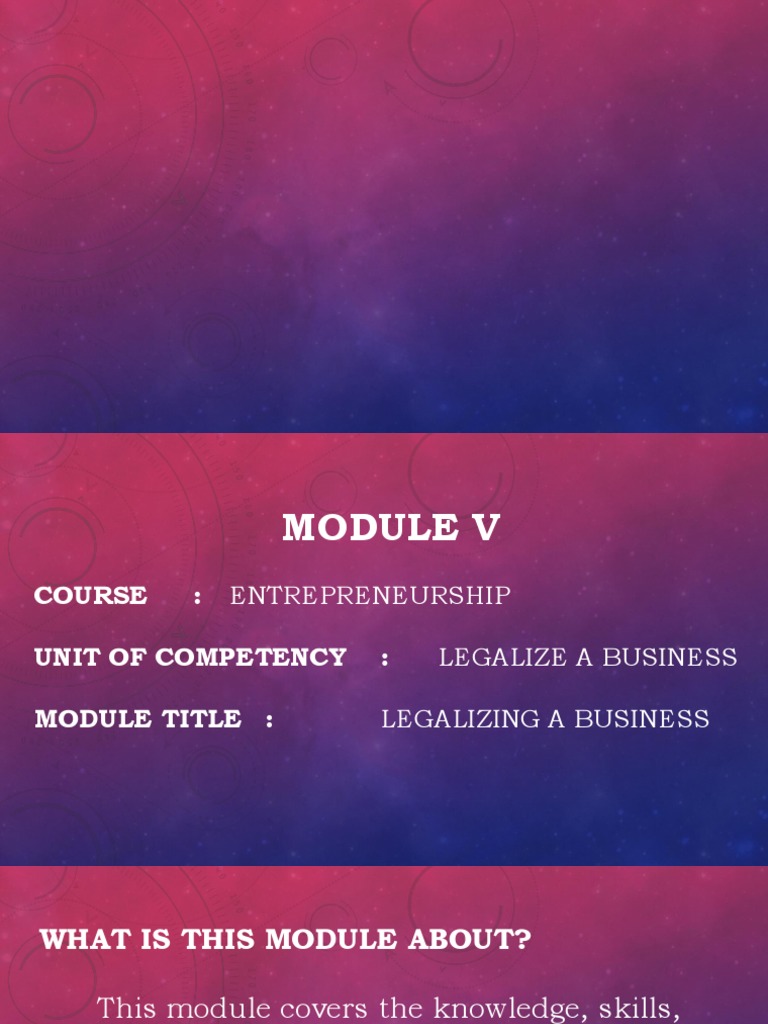 Module 5 Entrep 9 | PDF | Corporations | Taxes
