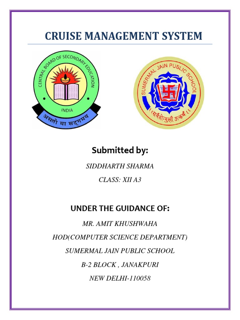 Cruise Management System | PDF