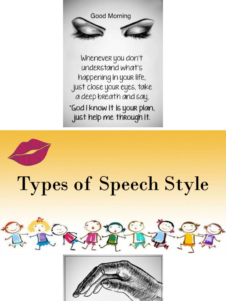 Types of Speech Style | PDF | Semiotics