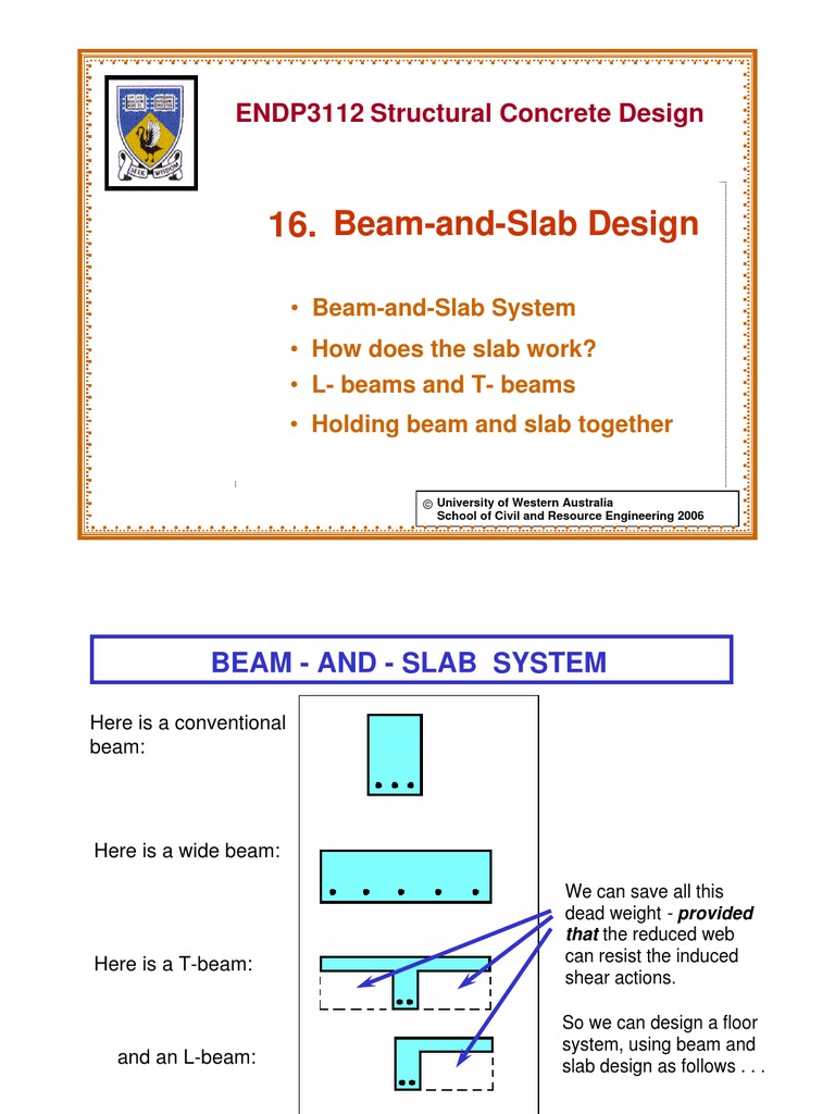 Beam and Slab Design - 2 | PDF | Beam (Structure) | Bending