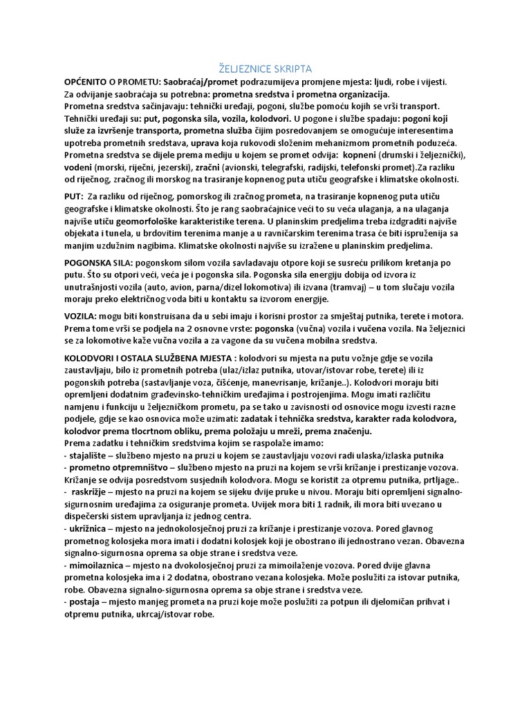 Zeljeznice | PDF